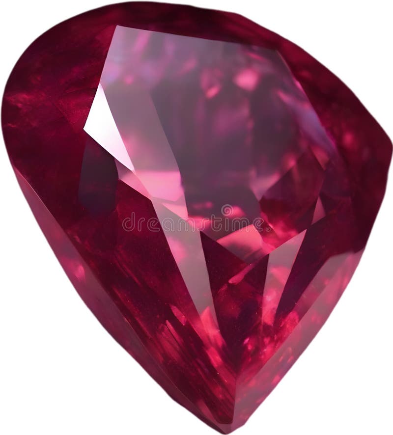 Ruby Stone, Colorful Gemstone Clipart. AI-Generated. Stock Image ...
