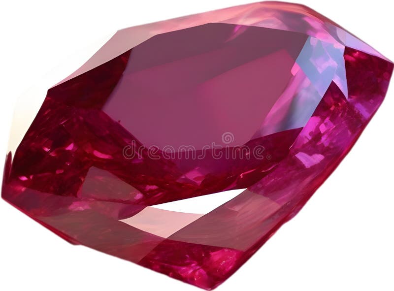 Ruby Stone, Colorful Gemstone Clipart. AI-Generated. Stock Image ...