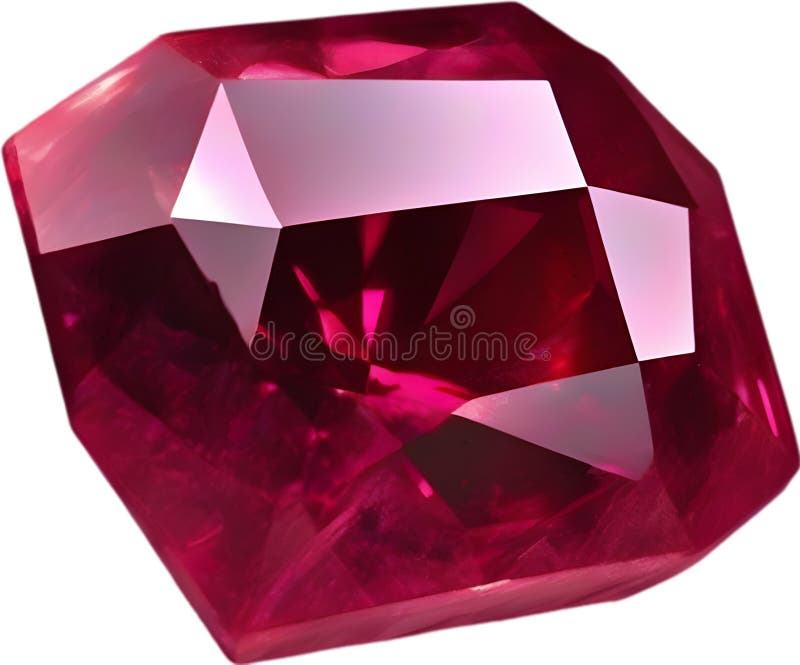Ruby Stone, Colorful Gemstone Clipart. AI-Generated. Stock Image ...