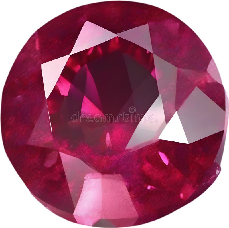Ruby Stone, Colorful Gemstone Clipart. AI-Generated. Stock Photo ...