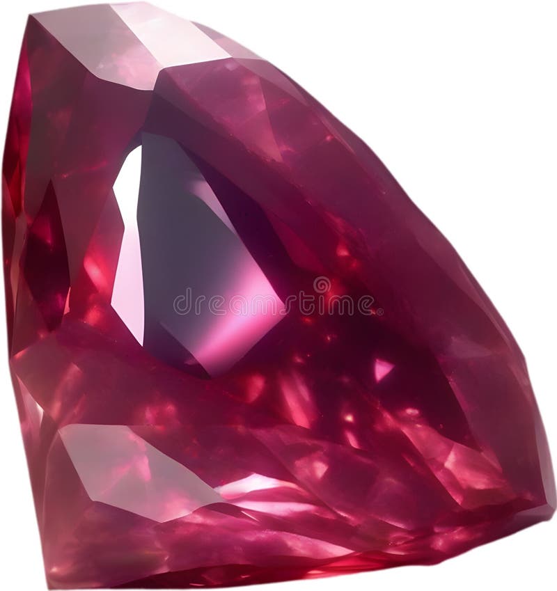 Ruby Stone, Colorful Gemstone Clipart. AI-Generated. Stock Image ...