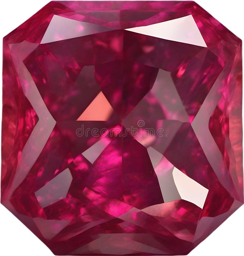 Ruby Stone, Colorful Gemstone Clipart. AI-Generated. Stock Photo ...