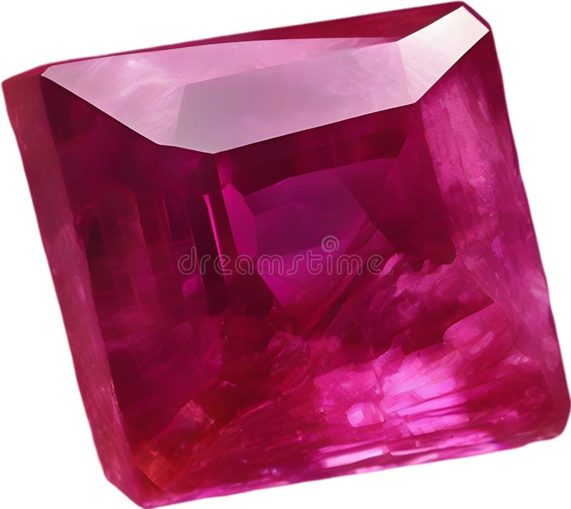 Ruby Stone, Colorful Gemstone Clipart. AI-Generated. Stock Image ...