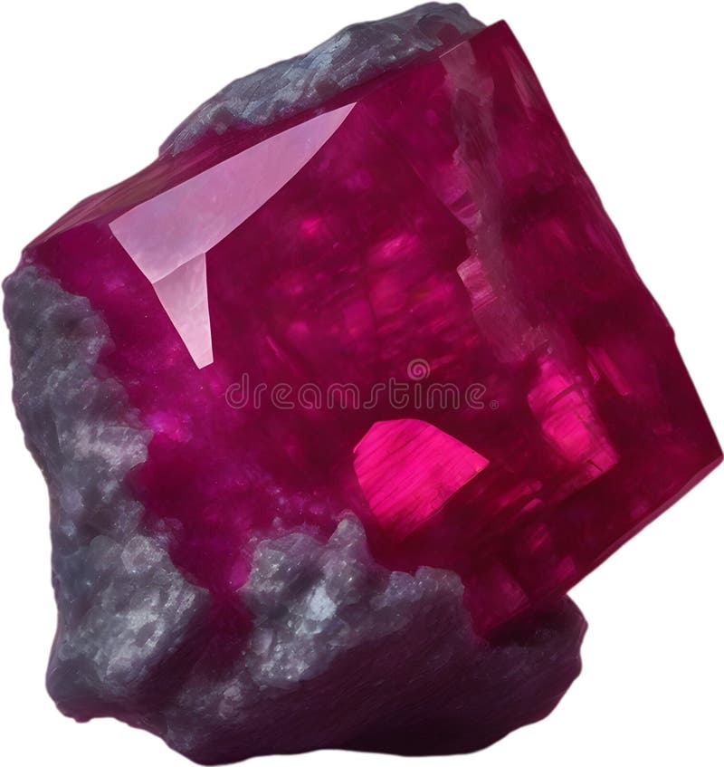 Ruby Stone, Colorful Gemstone Clipart. AI-Generated. Stock Image ...