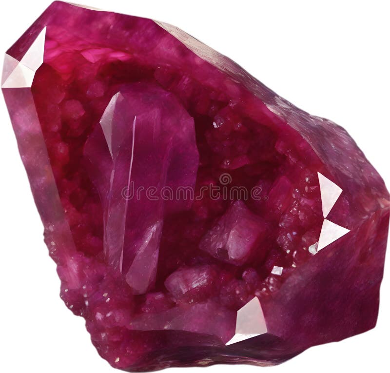 Ruby Stone, Colorful Gemstone Clipart. AI-Generated. Stock Photo ...