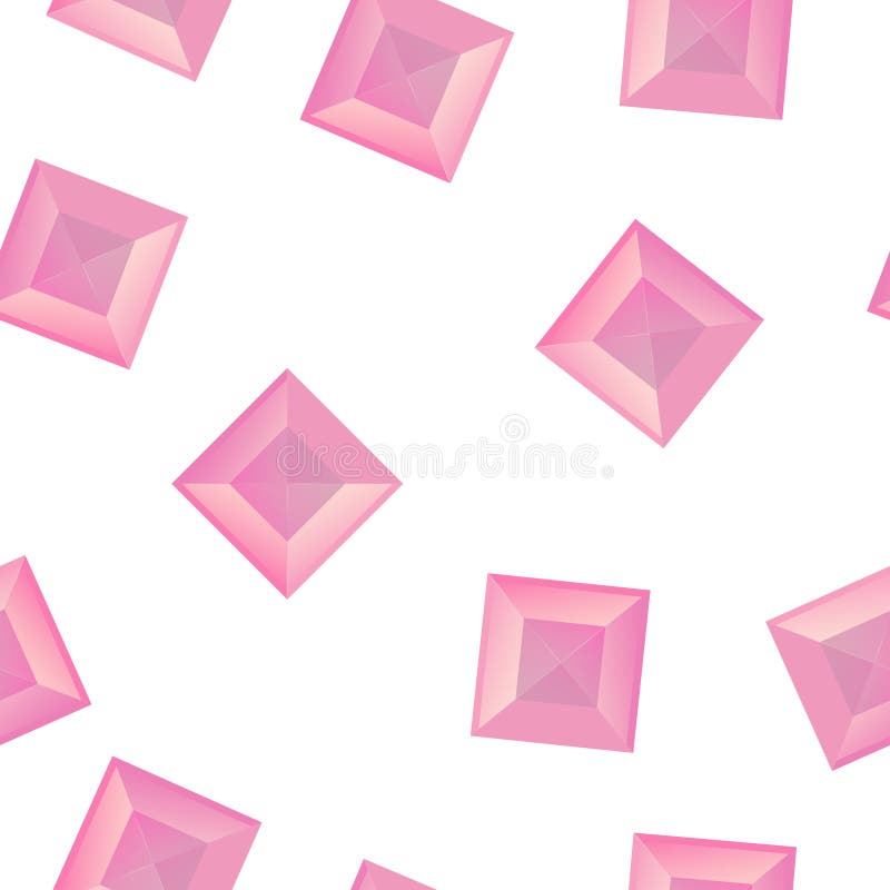 Ruby Vector Icon. Icon Gemstone Ruby Seamless Pattern on a White ...