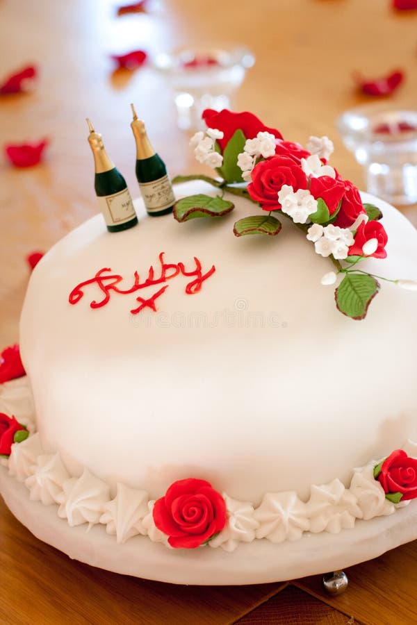 Ruby Wedding Anniversary Cake Stock Photos - Free & Royalty-Free Stock ...