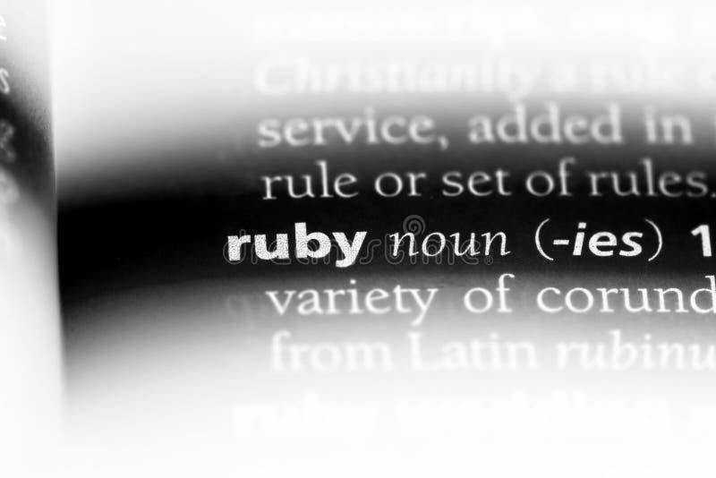 Ruby stock image. Image of book, english, writing, text - 126616041