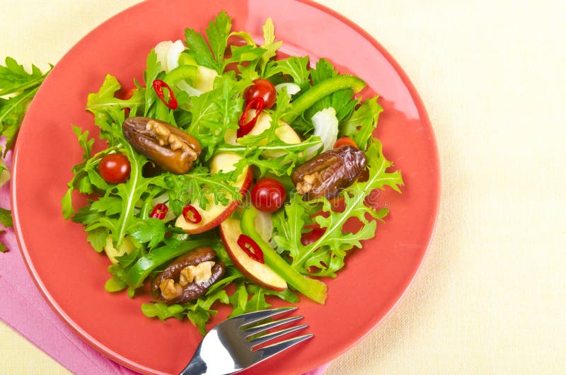 Rucola Salad stock image. Image of light, gourmet, buffet - 22311403