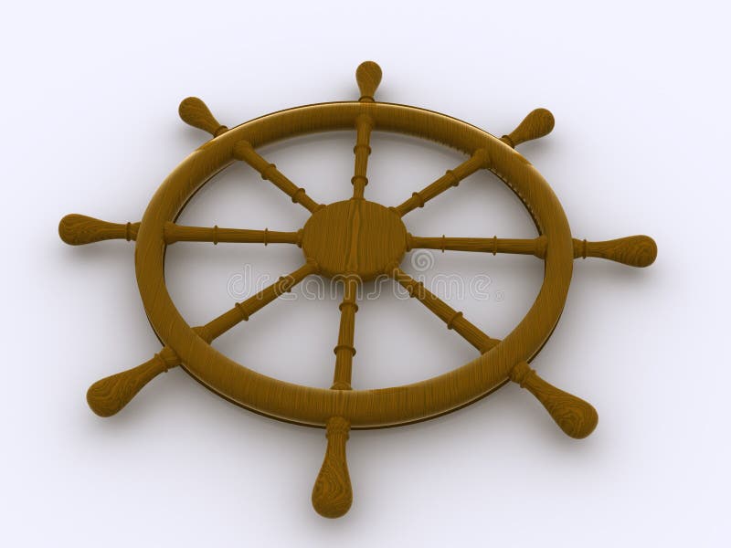 Wooden rudder stock illustration. Illustration of boat - 396324