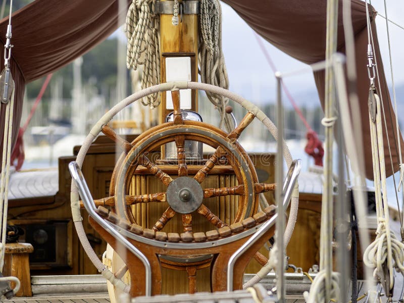 Rudder of the old ship stock image. Image of exterior - 295923647