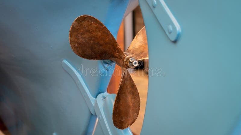 The Rudder and Propeller of a Boat Stock Photo - Image of vessel ...
