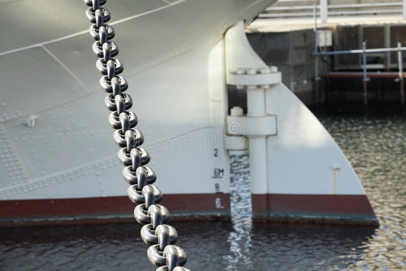 Rudder of a ship stock image. Image of traffic, cones - 254134465