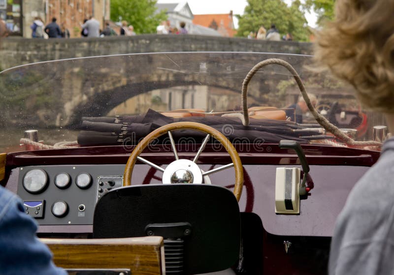 Rudder in Tourist Boat stock photo. Image of attraction - 21049392