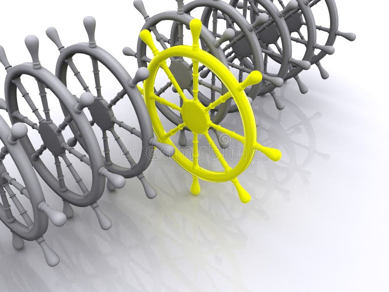 Rudders stock illustration. Illustration of single, control - 6400673