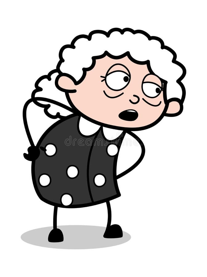 Rude Behaviour - Cute Girl Cartoon Character Vector Illustration Stock ...