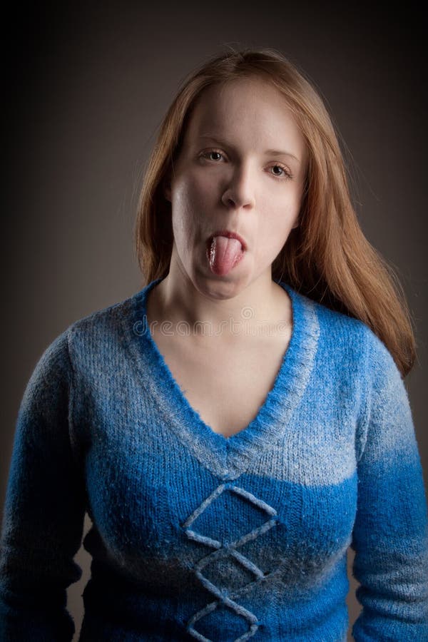 Rude girl stock image. Image of portrait, rudeness, longhair - 24019693