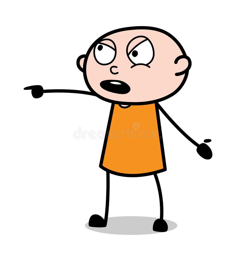 Rudely Talking - Cartoon Thief Criminal Guy Vector Illustration Stock ...