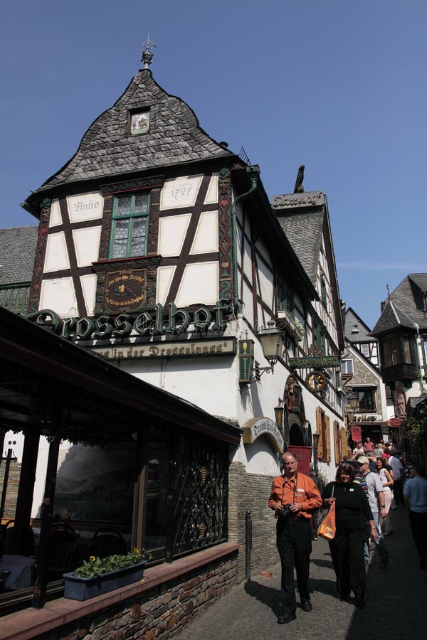Rudesheim town editorial stock photo. Image of rudesheim - 20244078