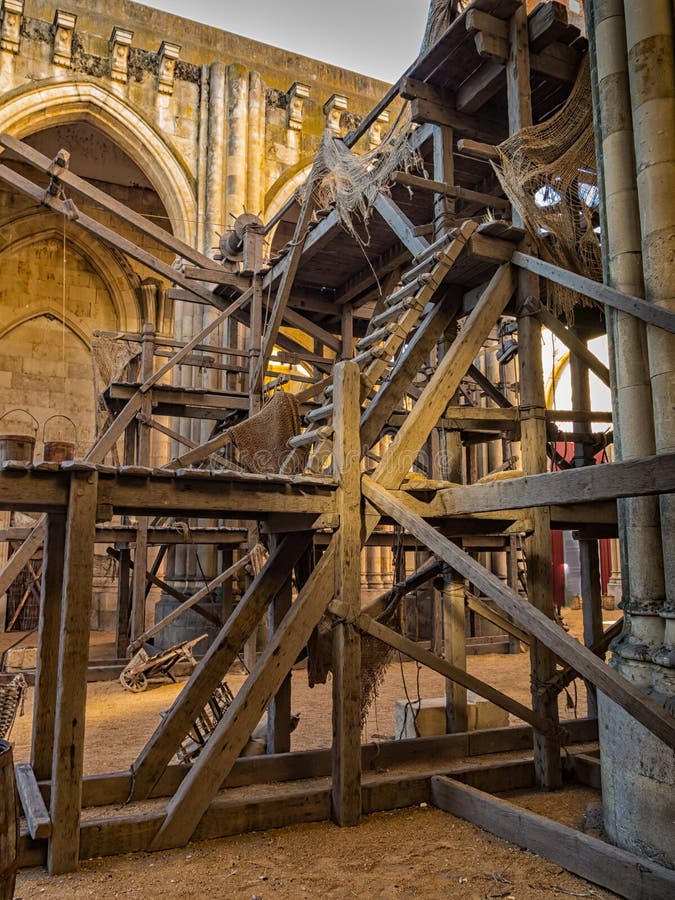 Rudimentary Construction Techniques Stock Photo - Image of aged ...