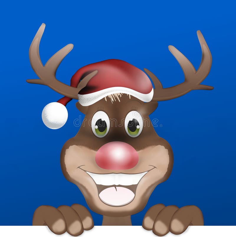 Rudolph stock illustration. Illustration of poster, grin - 40130909