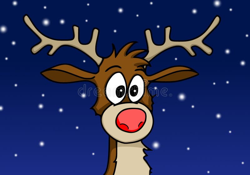 Rudolph le renne illustration stock. Illustration du type - 11469439