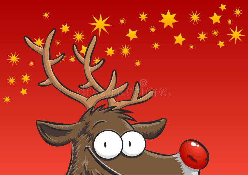 Rudolph Peeking Stock Illustrations – 23 Rudolph Peeking Stock ...