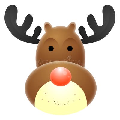 Cartoon Rudolph Face Stock Illustrations – 579 Cartoon Rudolph Face ...