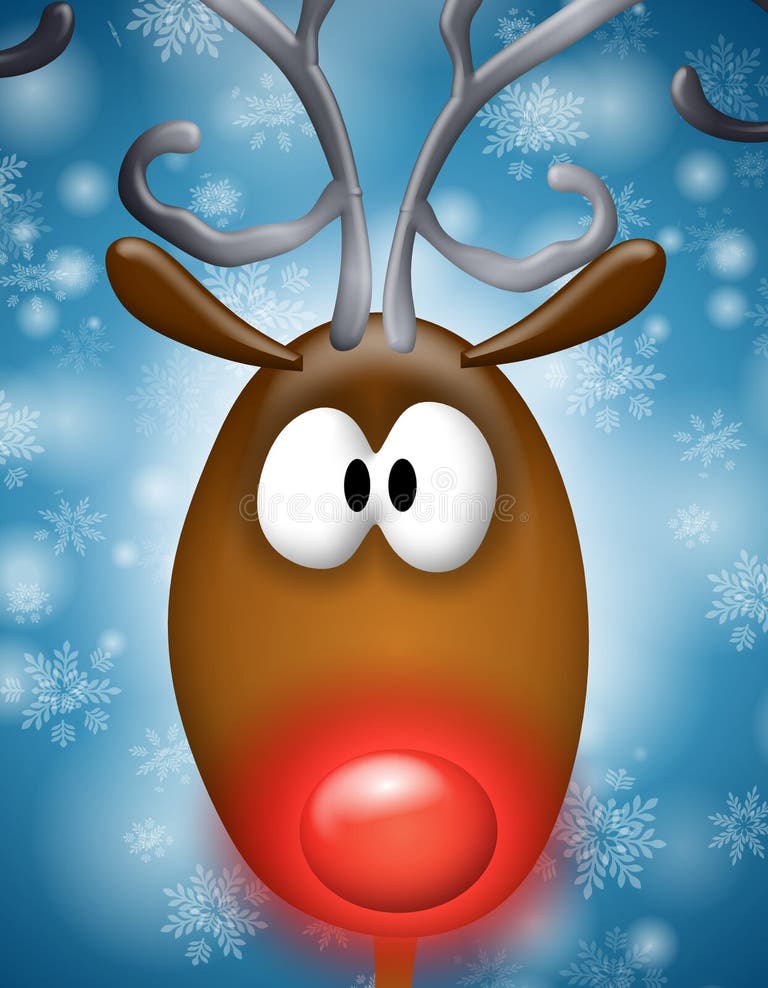 Cartoon Rudolph Face Stock Illustrations – 579 Cartoon Rudolph Face ...