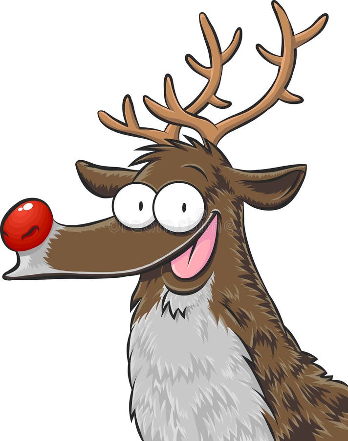 Rudolph, the Red-nosed Reindeer Stock Vector - Illustration of winter ...