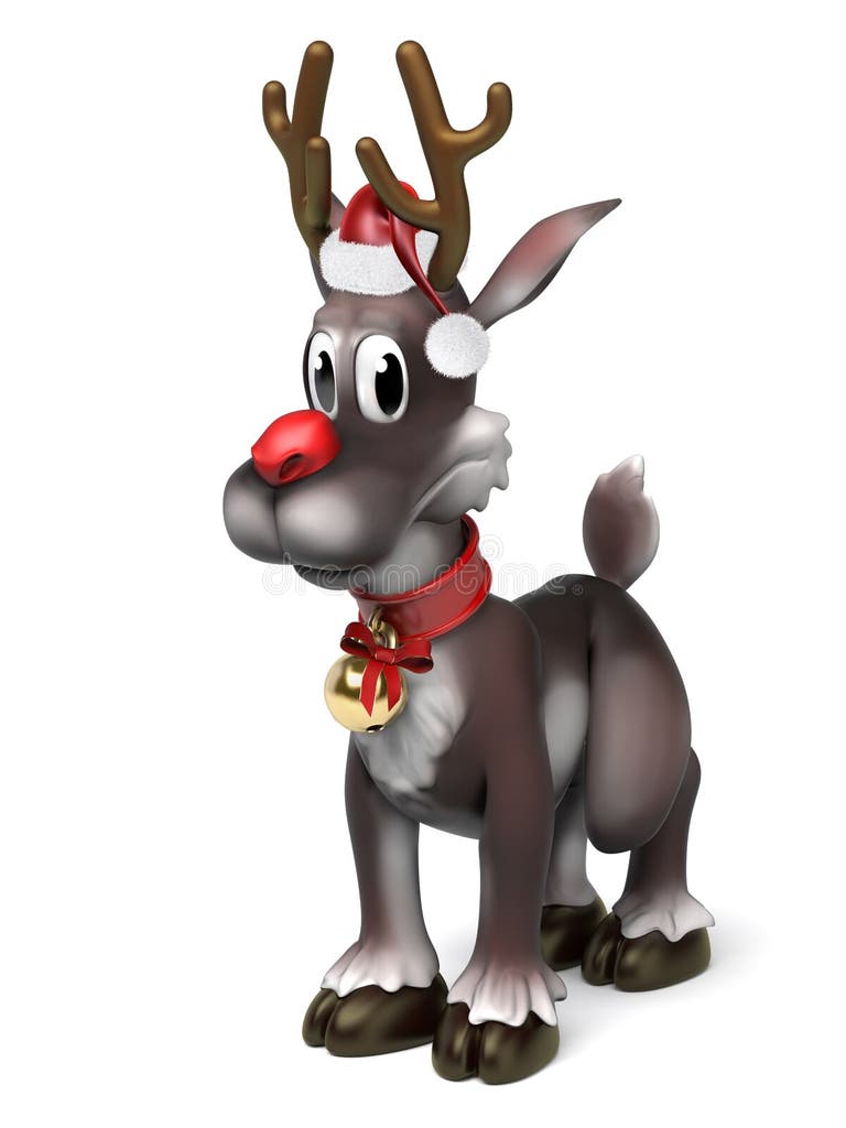 Cartoon Reindeer Rudolph Stock Illustrations – 3,764 Cartoon Reindeer ...