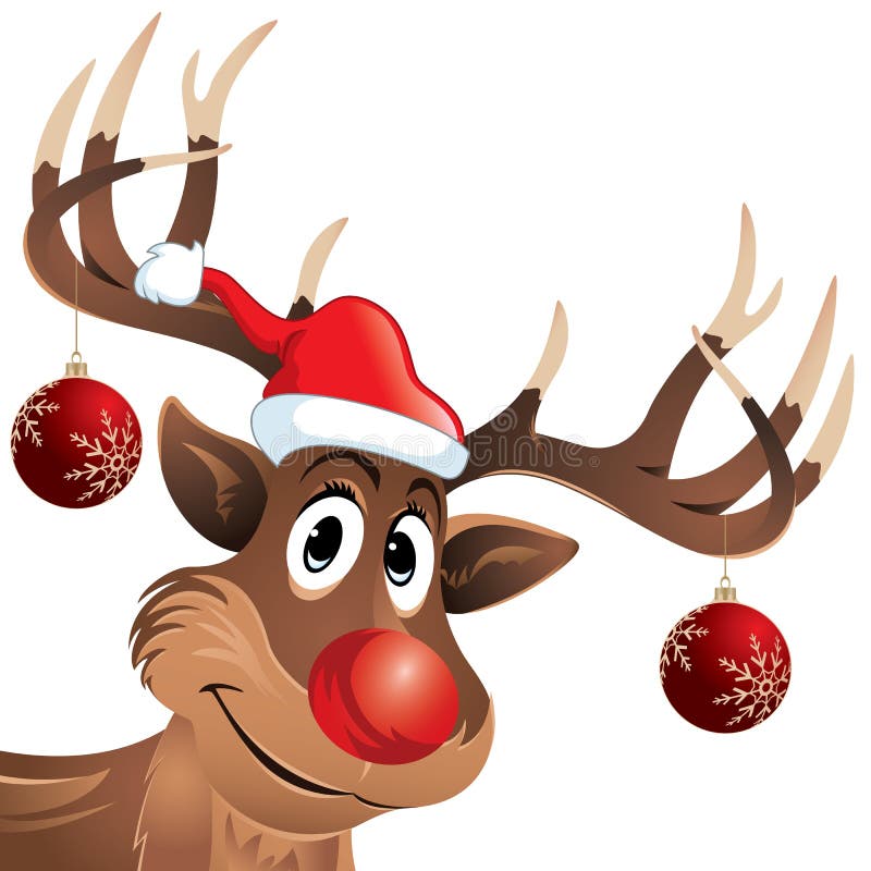 Rudolph the Reindeer Dancing Stock Illustration - Illustration of ...