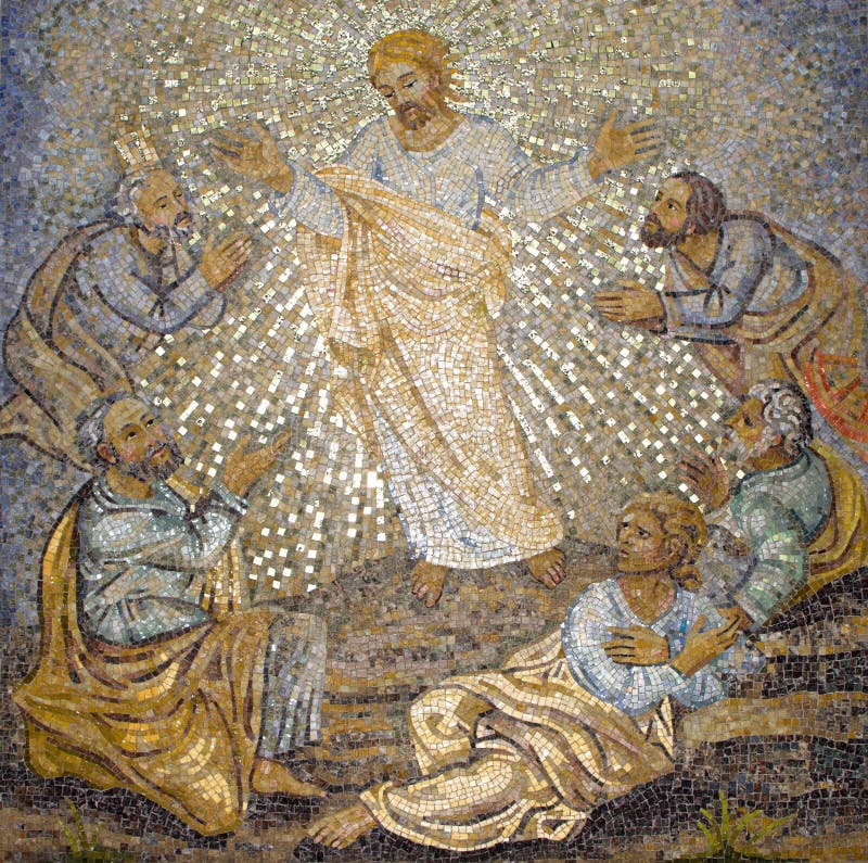 Rome – La Mosaïque De La Présentation Au Temple Dans La Basilique Santa ...