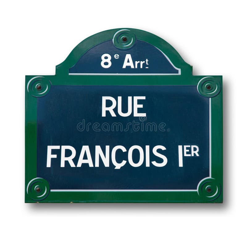 Rue Originale De Plaque De Paris Sur Le Fond Blanc Photo stock - Image ...