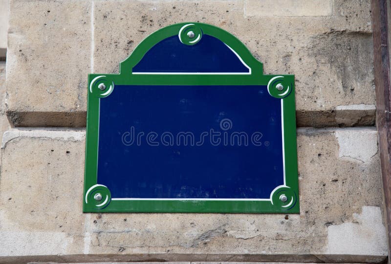 Rue Originale De Plaque De Paris Sur Le Fond Blanc Image stock - Image ...