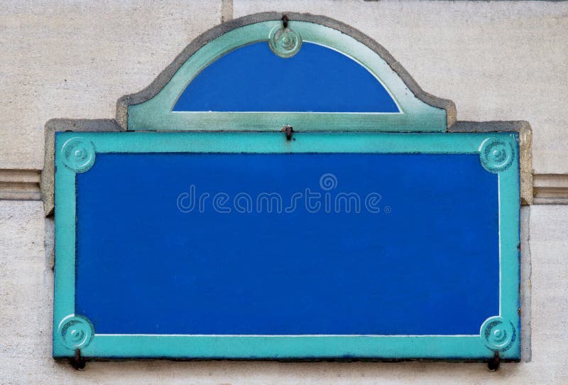 Rue Originale De Plaque De Paris Sur Le Fond Blanc Image stock - Image ...