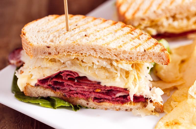 Rueben Sandwich stock image. Image of classic, meal, common - 90524549