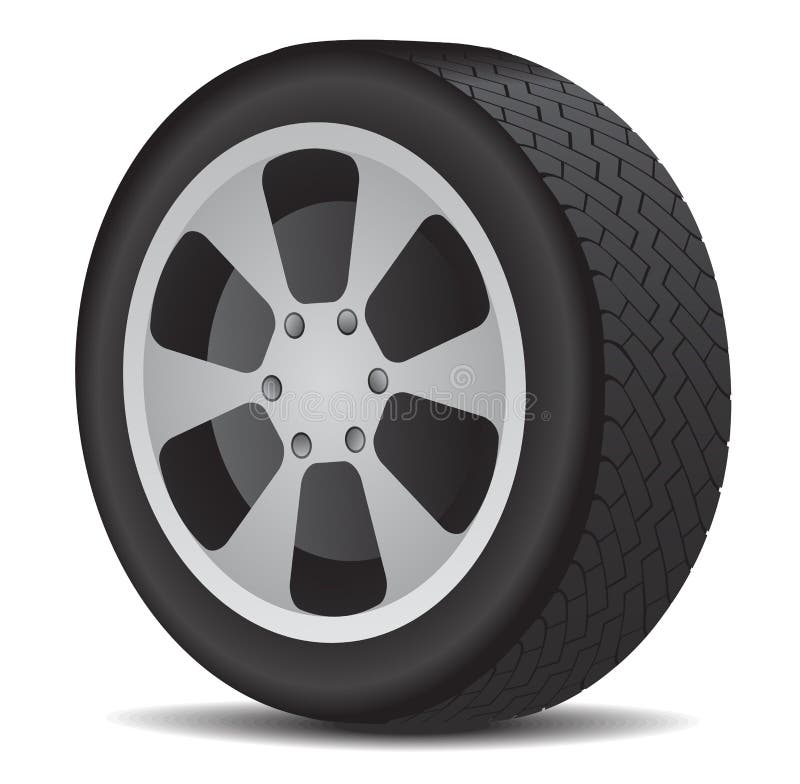 Rueda auto stock de ilustración. Ilustración de fondo - 2354964