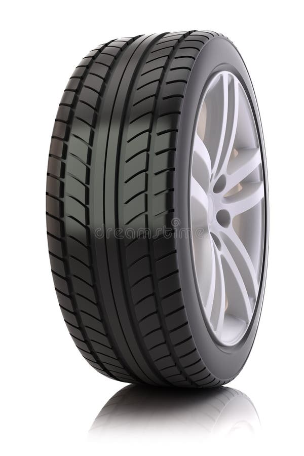 Rueda auto stock de ilustración. Ilustración de pista - 45950062