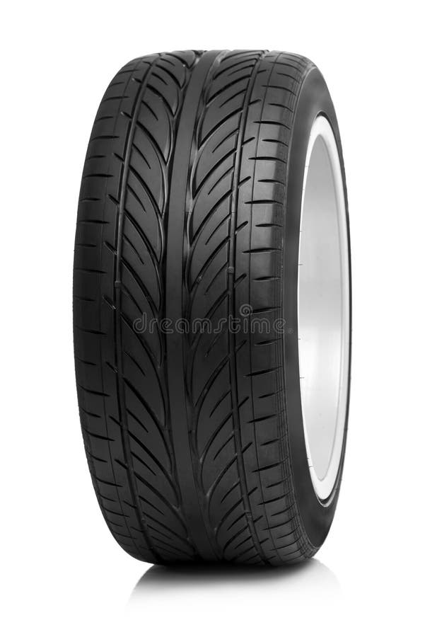 Rueda De Coche En El Fondo Blanco Foto de archivo - Imagen de industria ...