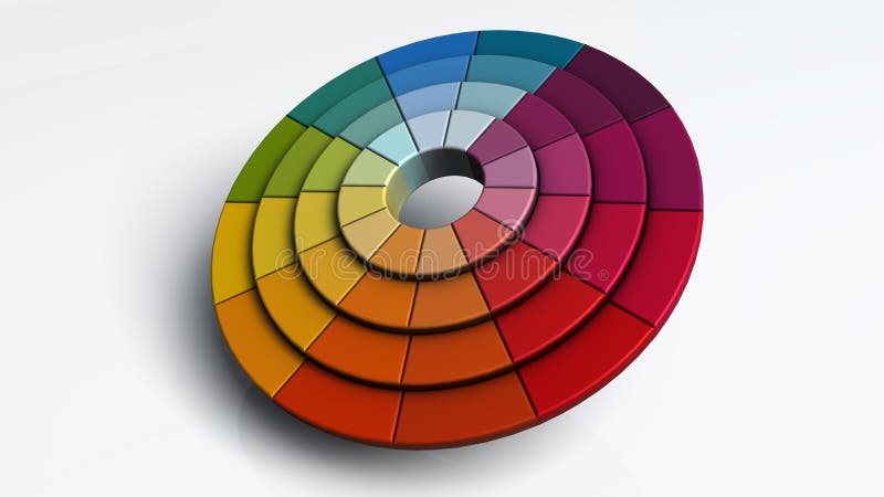 Vector El Ejemplo, Infographics, Rueda De Color, Color Que Se Mezcla ...