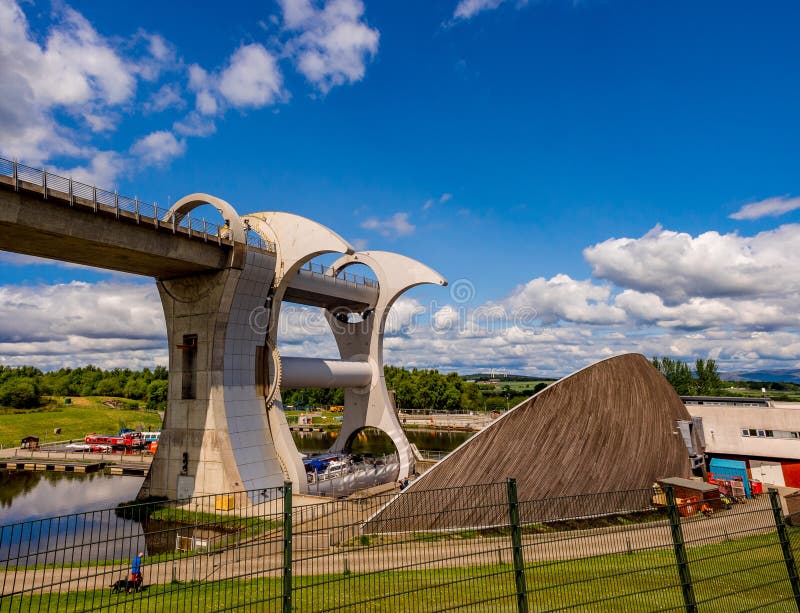 Rueda de Falkirk foto editorial. Imagen de turistas, rueda - 56458126