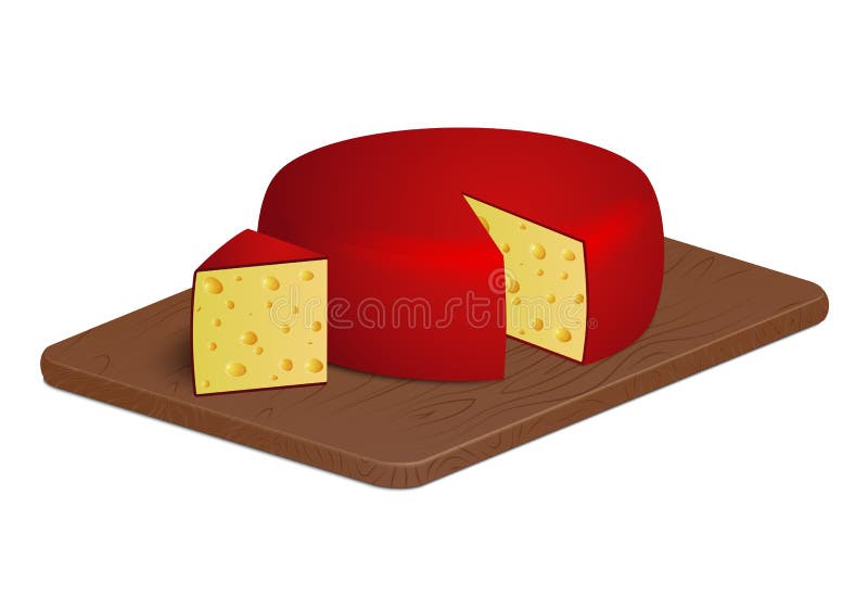 Rueda Del Queso Ilustración Del Vector Ilustración del Vector ...