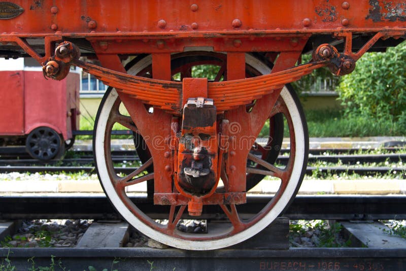 Rueda Del Tren En Ferrocarril Foto de archivo - Imagen de carro ...