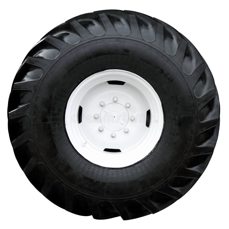 Rueda moderna del tractor foto de archivo. Imagen de perfil - 34408676