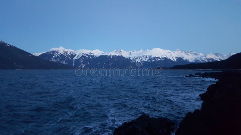 Ruff sea stock photo. Image of mountains, alaska, ruff - 85750130