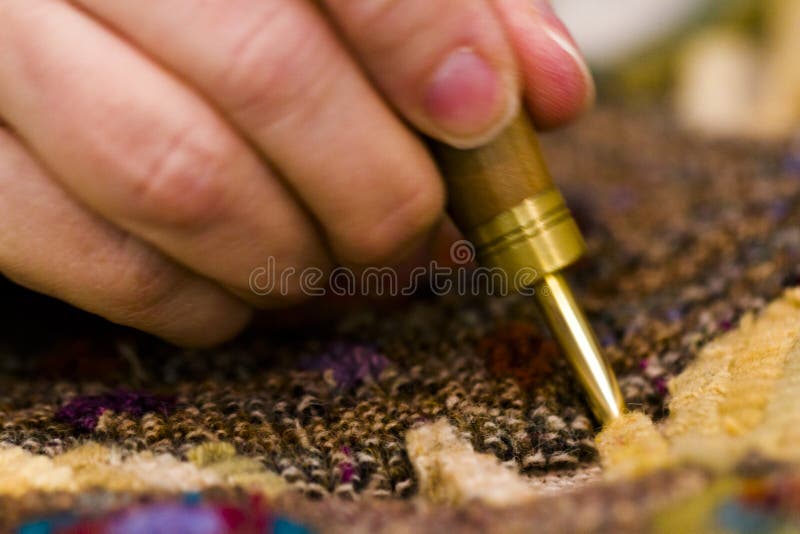Rug hooking stock photo. Image of warp, type, mode, fabrix - 29320380