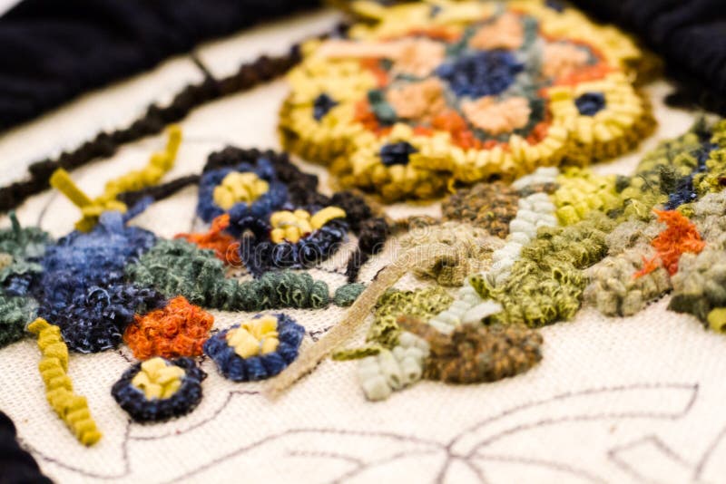 Rug hooking stock photo. Image of hooking, woven, yarn - 287467384