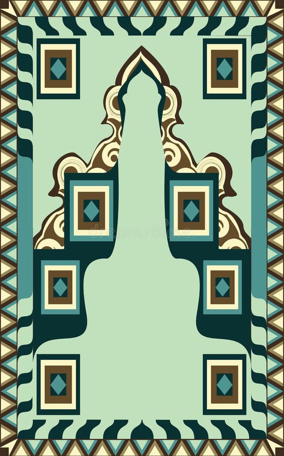 Rug pattern stock vector. Illustration of mosque, class - 74741400