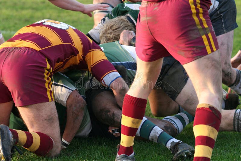 A Scrum in a Women S College Rugby Match Editorial Stock Image - Image ...